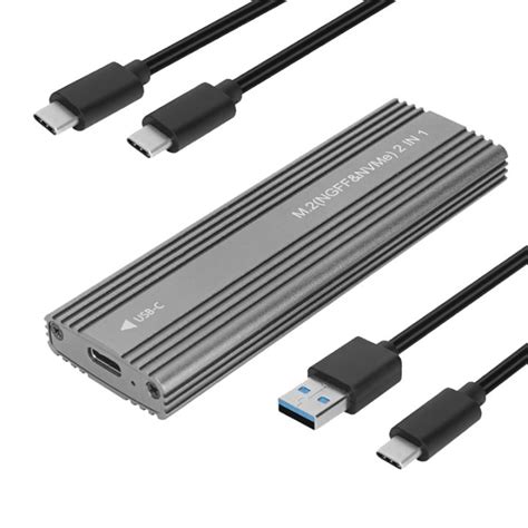 10gbps Nvme Sata Dual Protocol Ssd Enclosure Ssd Case Box Usb 3 1 Type To M 2 Ngff Pcie Ssd