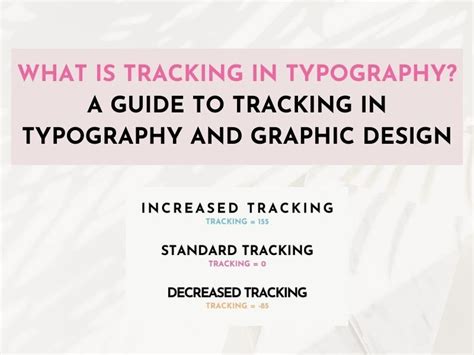 What Is Tracking In Typography And Graphic Design Ultimate Guide To Tracking In Typography And