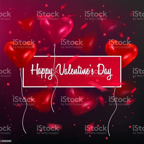 심장 휴일 발렌타인의 날 카드 벡터 일러스트 레이 션의 형태로 풍선 엽서 0명에 대한 스톡 벡터 아트 및 기타 이미지 0명 러시아 벡터 Istock