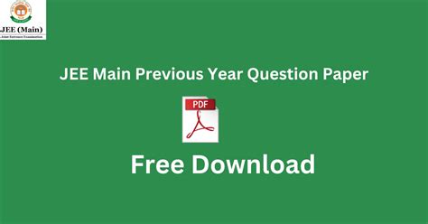 Jee Main Previous Year Question Paper With Solution Pdf Download 2023 2022 2021 Exampapers247