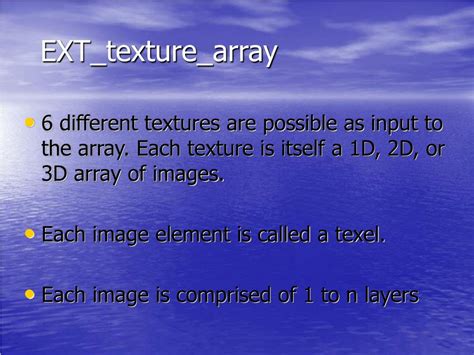 Ppt Opengl 30 Texture Arrays Powerpoint Presentation Free Download Id6975229