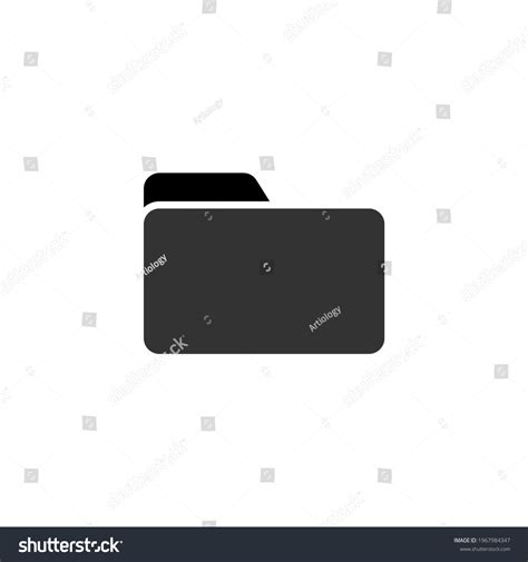 Simple Folder Icon Document Storage Stock Vector Royalty Free 1967984347 Shutterstock