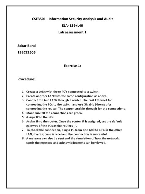 cse3501 information security analysis and audit ela l39 l40 lab assessment 1 sakar baral