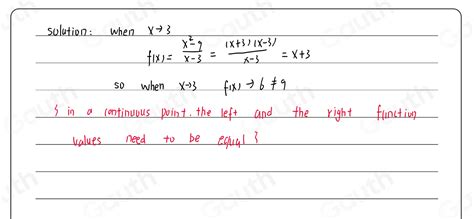 Solved 1 A Define Continuity At A Point Determine The Continuity Of