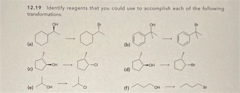 Solved Identify Reagents That You Could Use To Chegg Com