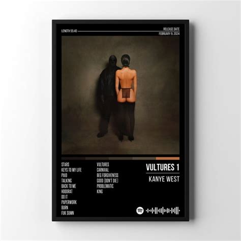 Vultures Kanye West Poster Etsy