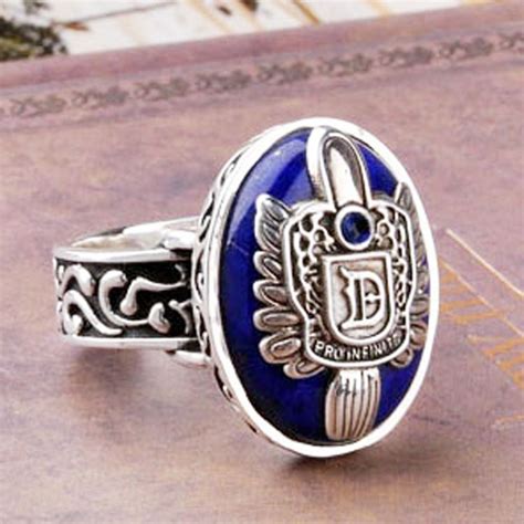 The Vampire Diaries Salvatore Damon Stefan Blue Enamel Ring Etsy Artofit