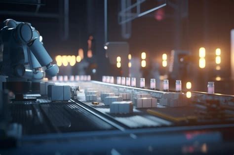 Premium Ai Image Automated Manufacturing With Aipowered Robots In A Factory