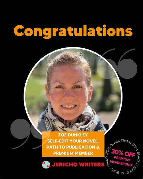 Jericho Writers 🎉 Huge Congratulations To Zoë Dunkley Facebook