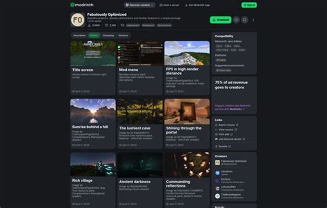 Modrinth Open Source Mod Platform Built By The Community For The Community AlternativeTo