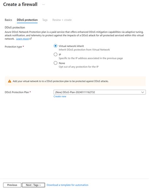 Portal Extension For Azure Firewall With Ddos Protection Microsoft Community Hub