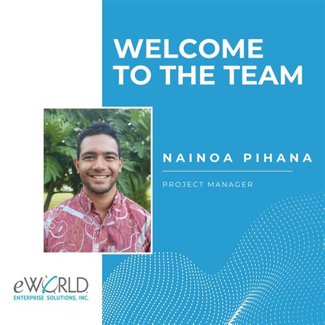 Eworld Enterprise Solutions Inc On Linkedin Newhirespotlight Informationtechnology Hawaii
