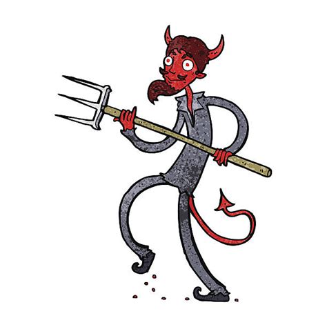 540 Drawing Of Devil Pitchfork Illustrations Royalty Free Vector