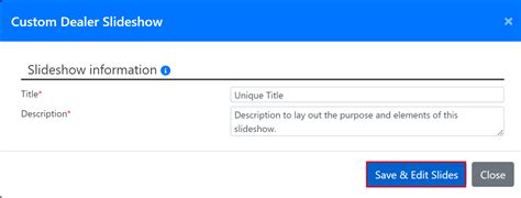 Slideshows Within MenuMetric