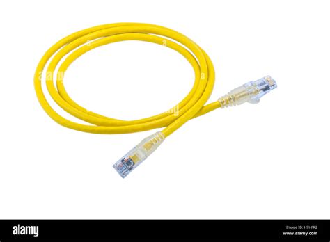 UTP Cable Patch Cord Isolated On White Background Stock Photo Alamy