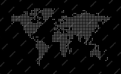 Premium Vector Abstract Dot World Map Vector