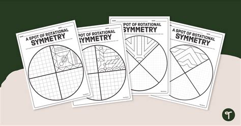 Exploring Rotational Symmetry Worksheets Drawing Prompts Teach Starter
