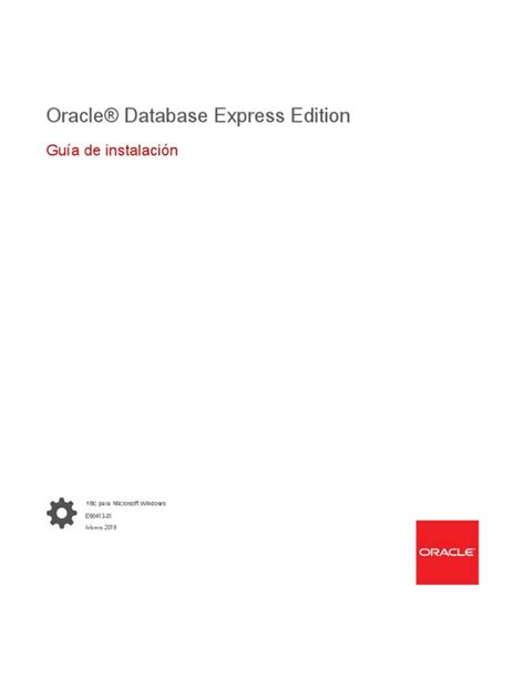 Database Express Edition Installation Guide Microsoft Windows Enes Pdf Bases De Datos Php