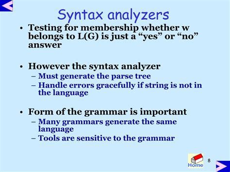 Ppt Syntax Analysis In Programming Languages Powerpoint Presentation