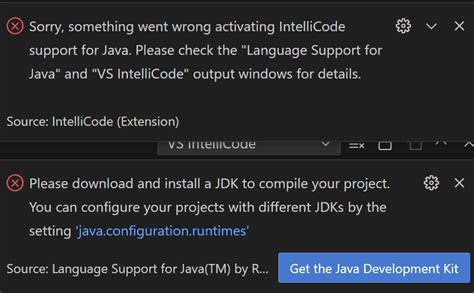 Visual Studio Code Java Extension Failed To Activate Jdk Not Working In Vscode Stack Overflow