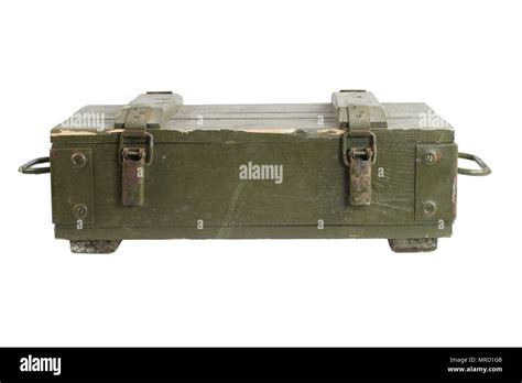 Army Box Of Ammunition Isolated Stock Photo Alamy