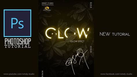 Text Glow Effect In Photoshop Photoshop Tutorial Photoshop Tutorial Photoshop Lighting