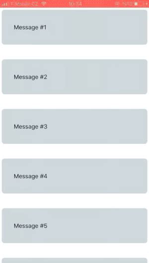 React Native Swipeable List Kurzor