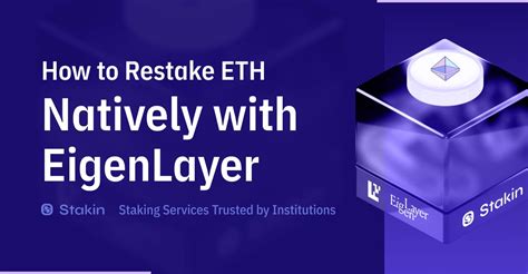 How To Restake Eth Natively With Eigenlayer