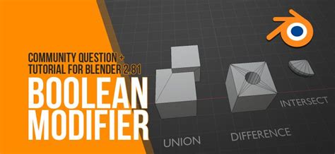 Boolean Modifier How To Union Difference Intersect Objects BlenderNation