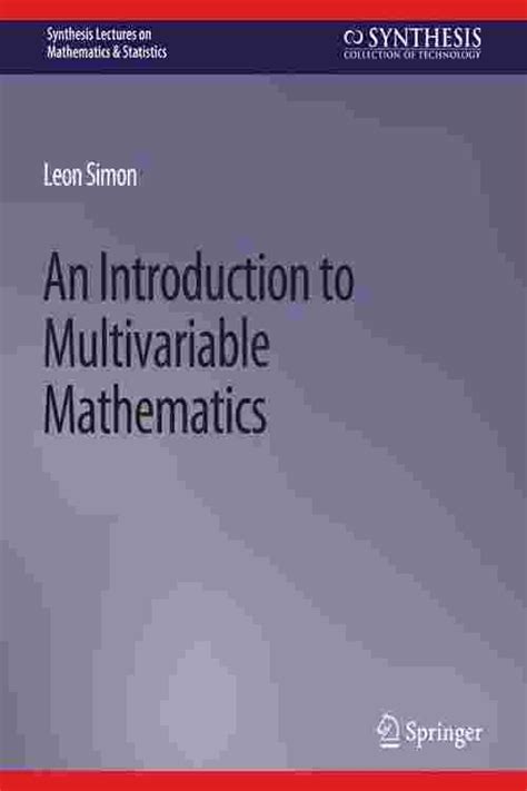 [pdf] an introduction to multivariable mathematics by leon simon ebook