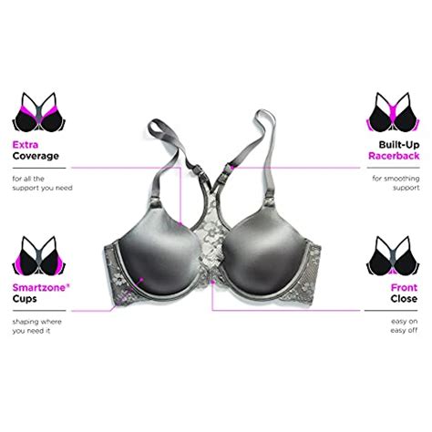 Maidenform Womens One Fab Fit Full Coverage Lightly Padded Racerback