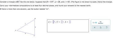 Solved Consider A Triangle ABC Like The One Below Suppose Chegg Com