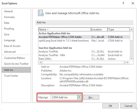 Optislang Add In Does Not Appear In The Add Ins Tab