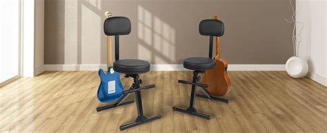 Strich Guitar Stool With Backrest Height Adjustable Seat