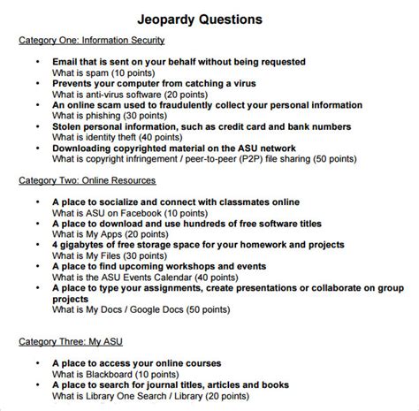 Printable Christmas Jeopardy Questions And Answers