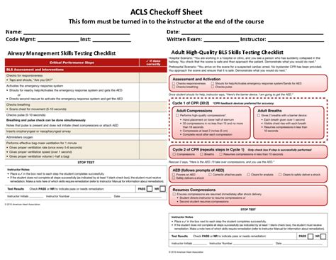 Acls Skills Acls Student Es 3713 Airway Management Skills Testing