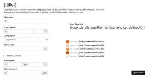 mortgage calc angular js codesandbox