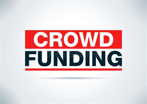 Crowd Funding Abstract Flat Background Design Illustration Stock