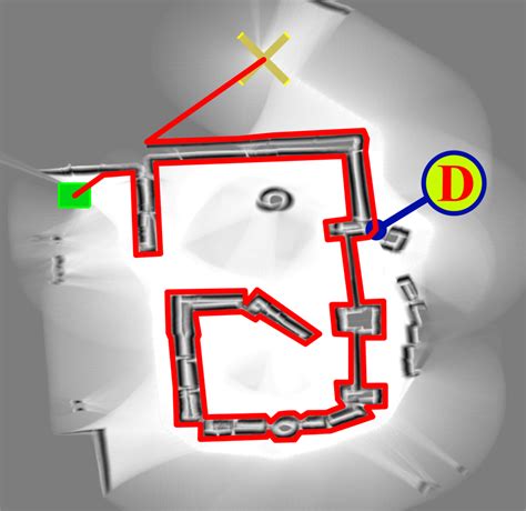 Path In Red Generated By The Bug2 Algorithm In The Environment Of Fig