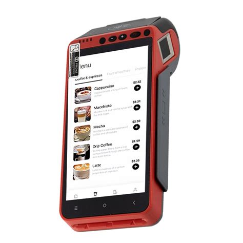 Portable Wireless Android G Msr RFID Qr Code NFC Handheld POS Terminal With Mm Thermal