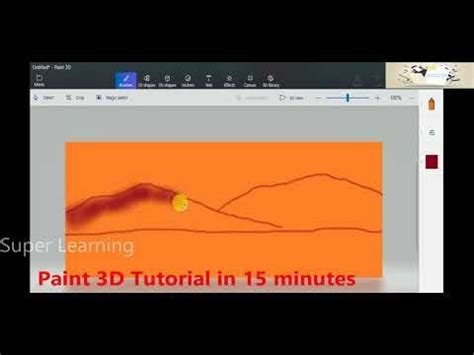 Paint D Tutorial In Minutes D Tutorial Tutorial Painting