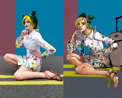 Jojos Bizarre Adventure Jolyne Cujoh Gucci Collab Cosplay Costume Salaberlanga Com