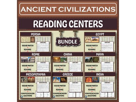 Ancient Civilizations Reading And Definition Sorting Activity Centers History Teaching Resources