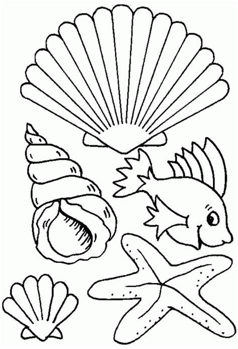 Free Seashell Printables Templates Printable