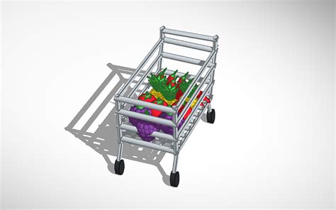 3d Design Shopping Cart Tinkercad