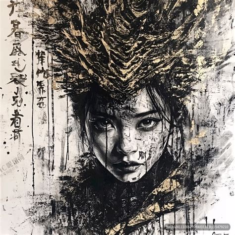 Ai创作图水中墨舞墨韵涂鸦艺术 印刷水墨渲染晕染蜡染 泥骚艺术画 丙烯画人物 焦躁装饰画 湿画湿画 洒脱随意大气笔触肌理 宣纸渲染泼墨涂鸦 吴默印象画 丙烯画插画 综合材料画 丙烯肖像画 钢板