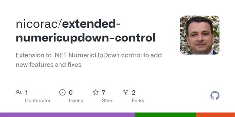 Github Nicoracextended Numericupdown Control Extension To Net