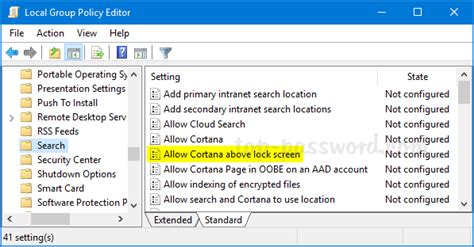 3 Ways To Enable Or Disable Cortana On Windows 10 Lock Screen Password Recovery