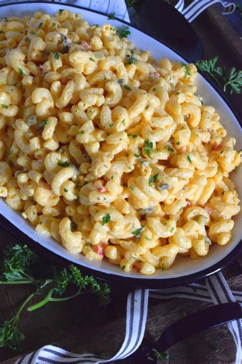 Cheesy Macaroni Salad Lord Byrons Kitchen