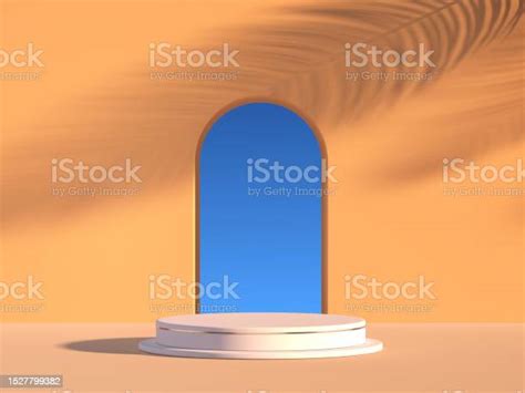 플랫폼이 있는 제품 디스플레이 연단 장면 스테이지 배경 템플릿 3d 렌더링 3차원 형태에 대한 스톡 사진 및 기타 이미지 3차원 형태 Fashion Show 강단